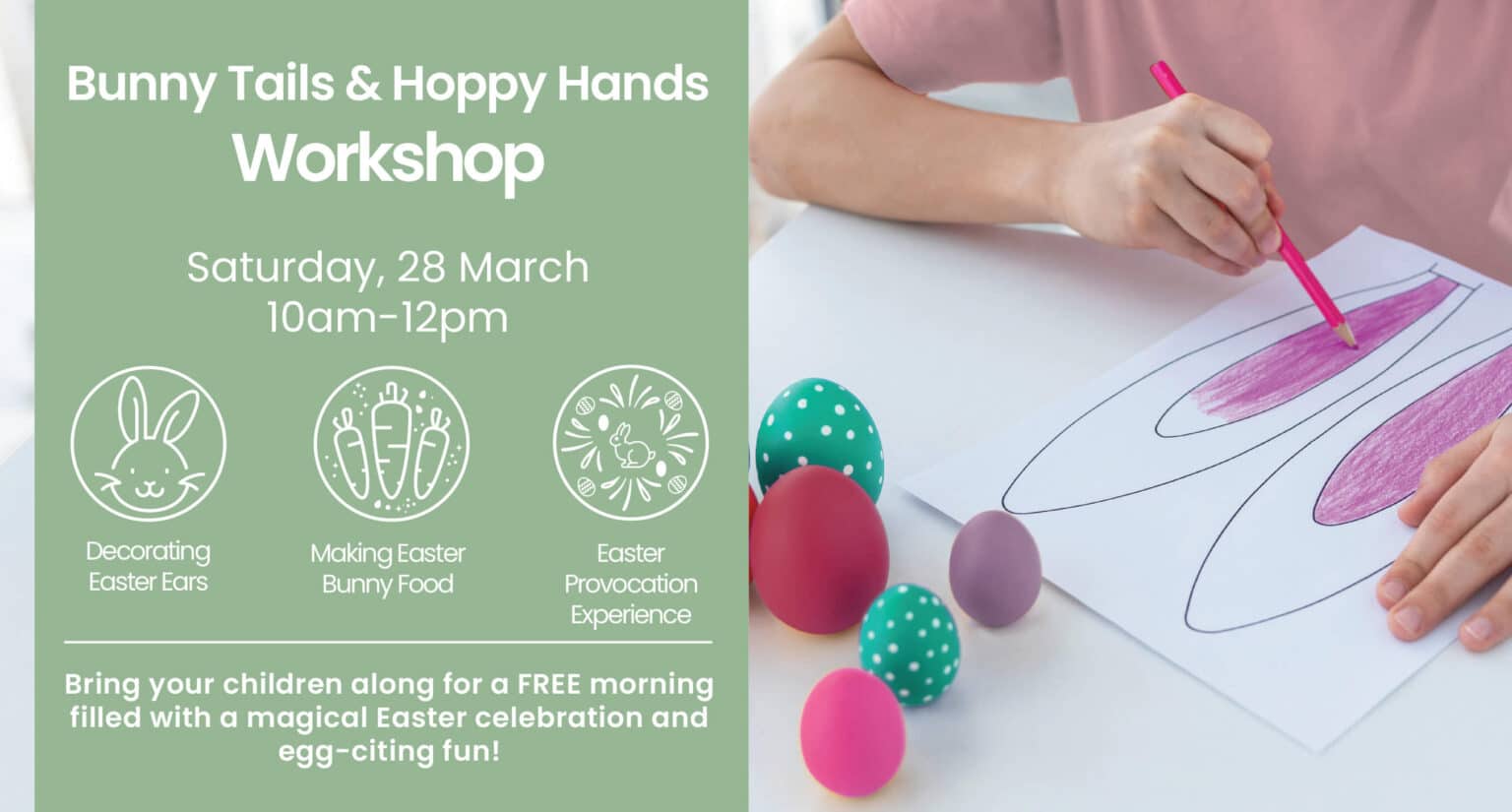 Bunny Tails & Hoppy Hands | Free Easter Workshop for Children